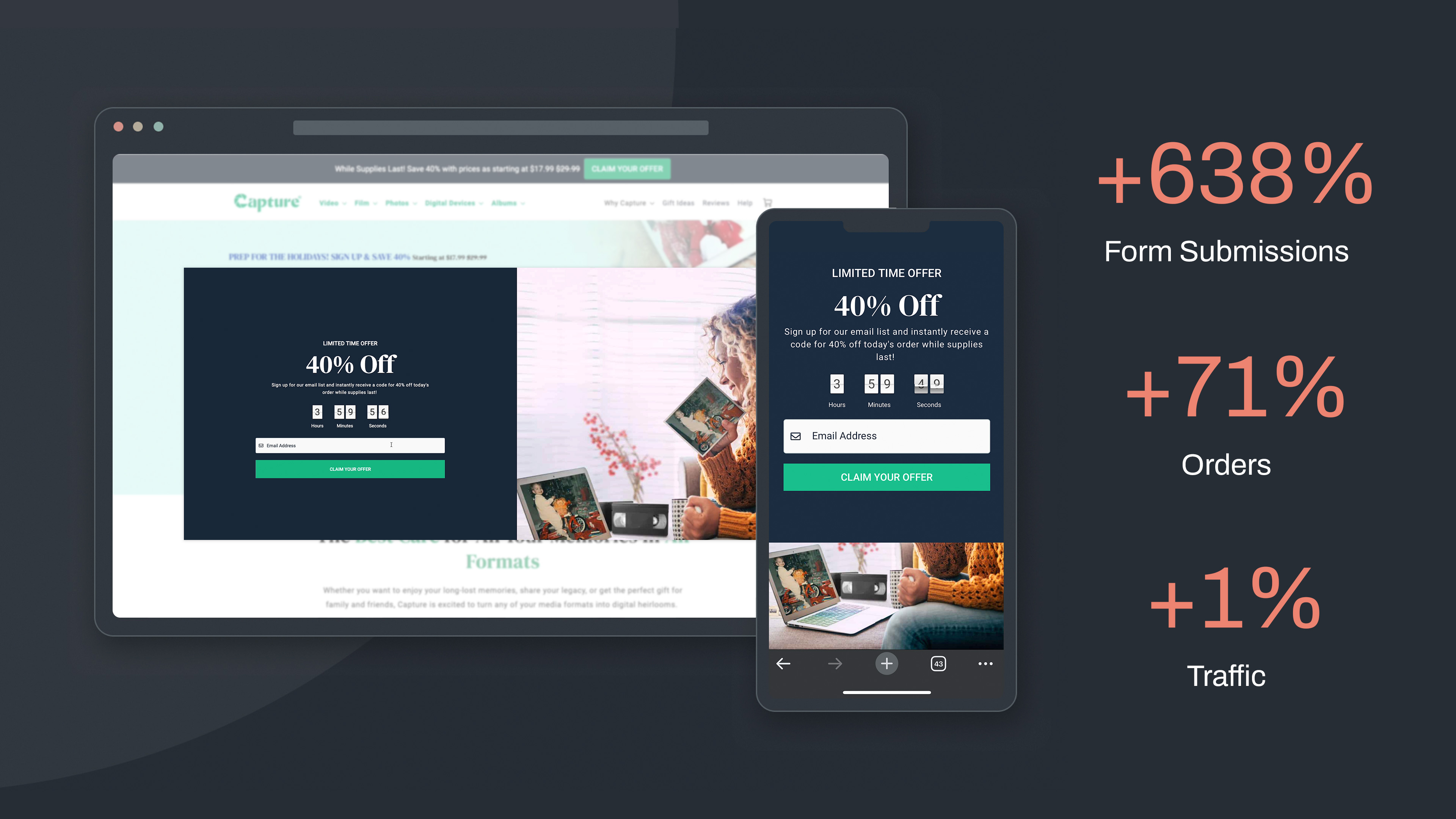 How Justuno Increased Capture.com's List Growth By +638%